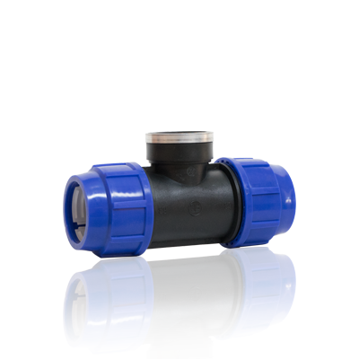 COMPRESSION TEE WITH INNER THREAD